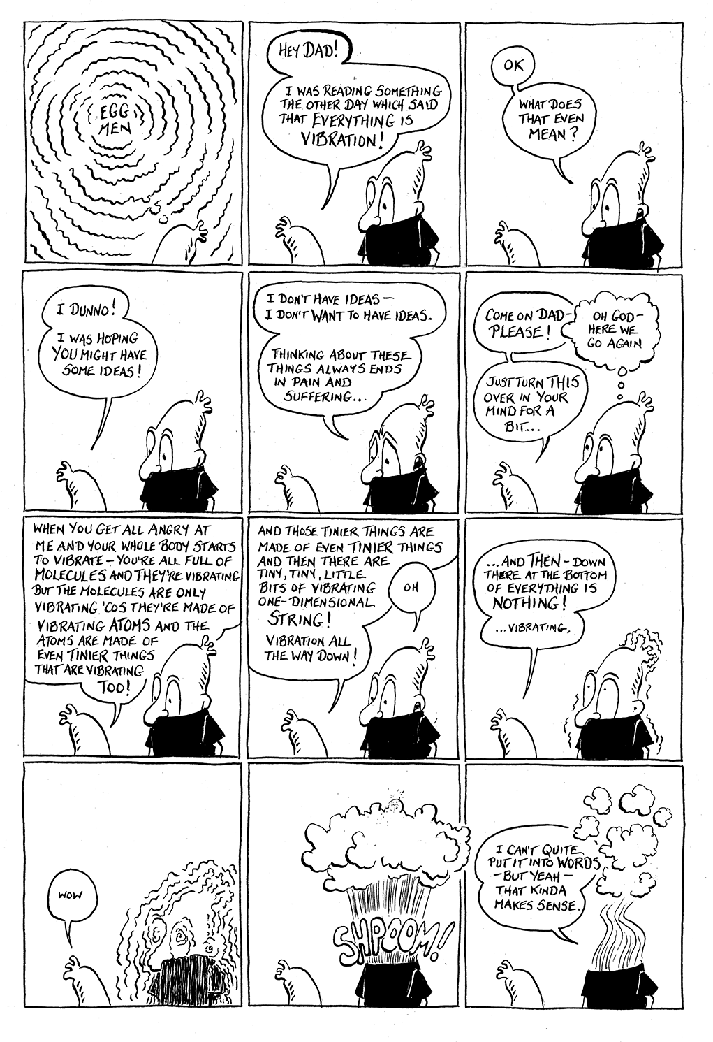 Everything is vibration, apparently – Eggmen Comics